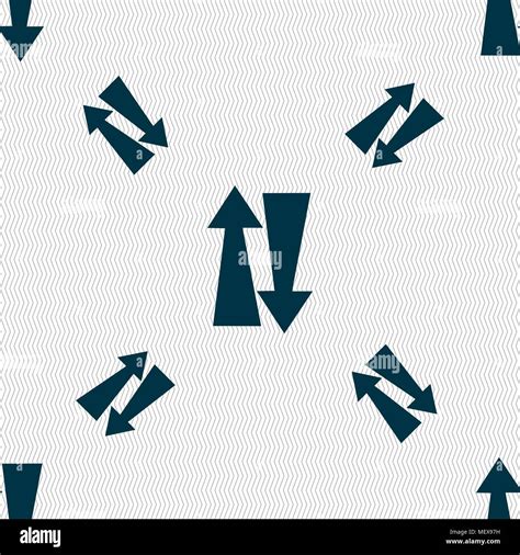 Two Way Traffic Icon Sign Seamless Pattern With Geometric Texture