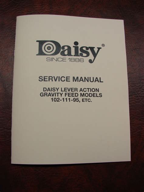 Daisy Lever Action Red Ryder Model 111 102 95 Etc Service Manual