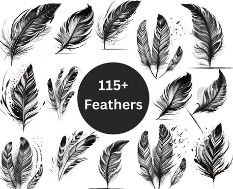 110 Feather Svg Bundle Birds Feather Svg Feather Png Etsy Australia
