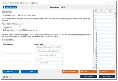 Microsoft Python Certification Study Practice Exam Dumps