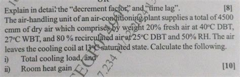 Explain In Detail The Decrement Factor And Studyx