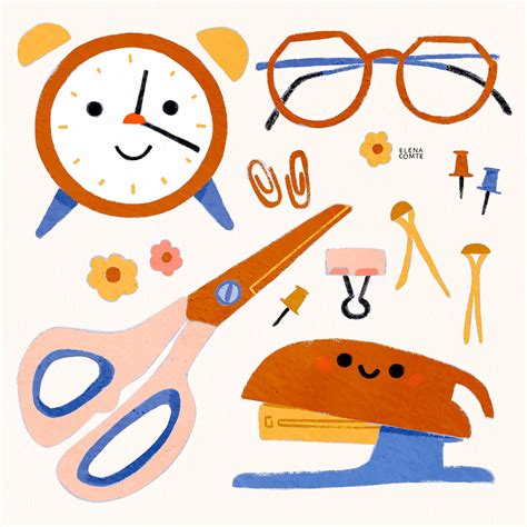 Cute Office Supplies On Behance