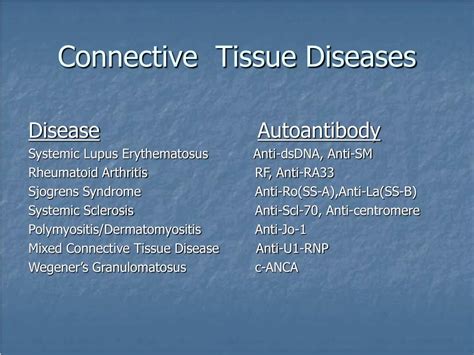 Ppt Connective Tissue Diseases Powerpoint Presentation Free Download