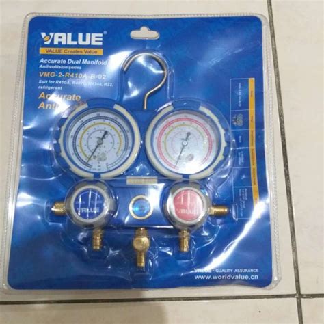 Promo Testing Manifold Double Multi Merk Value Buat R410r32r22134