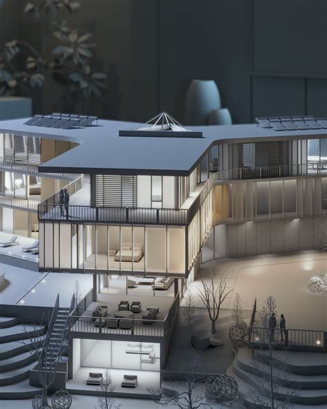 Maquette Render In Vray Behance