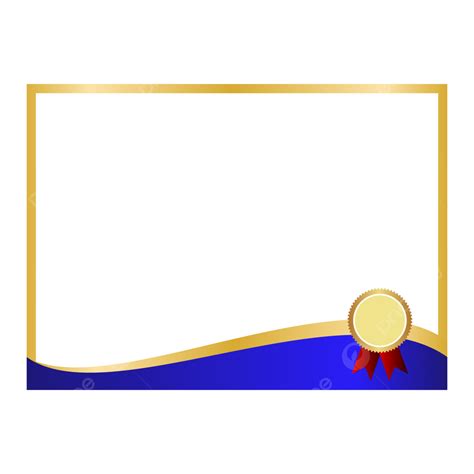 Luxury Elegant Blue Gold Certificate Certificate Luxury Blue Golden