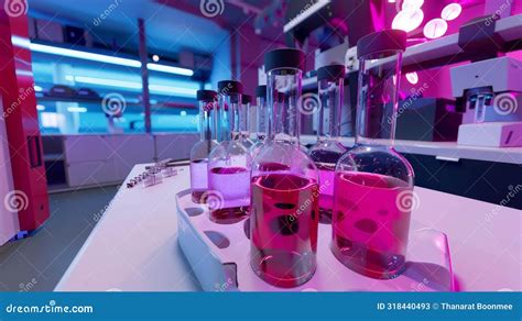 Explore A Vr Science Lab With Interactive Experiments And Simulations Ai Generated Stock