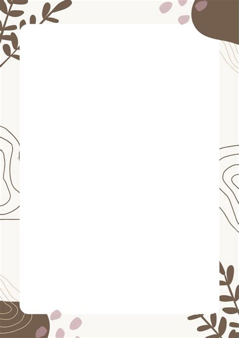 Brown Creative Paper Border