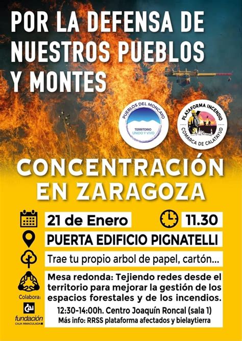 La Plataforma De Afectados Por El Incendio De Calatayud Y La Plataforma