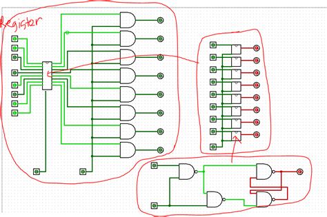 Logic Gates Connecting Input And Output To The Same Bus Electrical