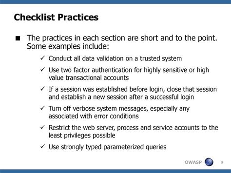Owasp Secure Coding Practices Quick Reference Guide Ppt Download