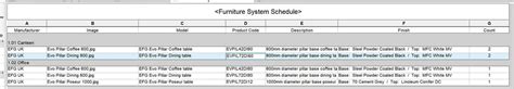Furniture Schedules - Autodesk Community
