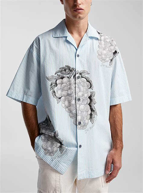 Sketch And Stripes Shirt Jw Anderson Jw Anderson Simons