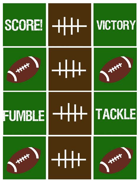 Football Party Printables For Super Bowl Celebration Football Party