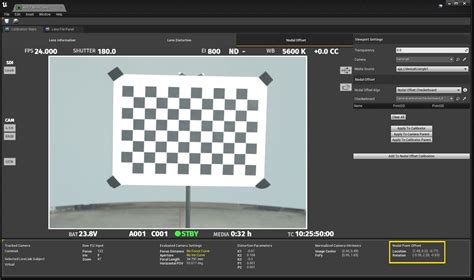 camera lens calibration for production unreal engine documentation