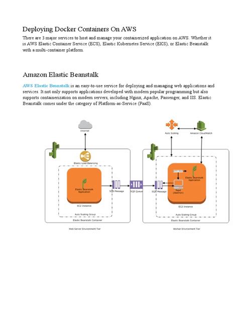 poc on ecs vs eks vs eb pdf amazon web services cloud computing