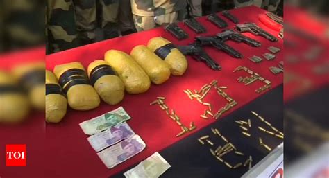 Bsf Kills 5 Pakistani Intruders At Punjab Border Arms Drugs Recovered