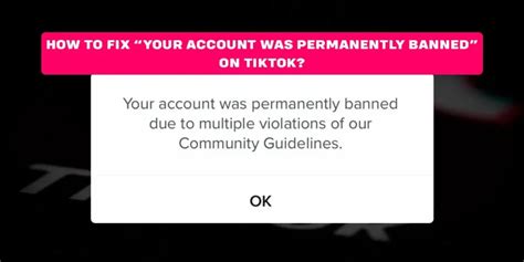 How To Fix Your Account Was Permanently Banned On TikTok