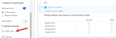 routing sets of matrix statements per group to the same question xm