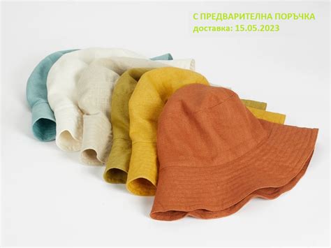 Лятна шапка идиотка лен бяло