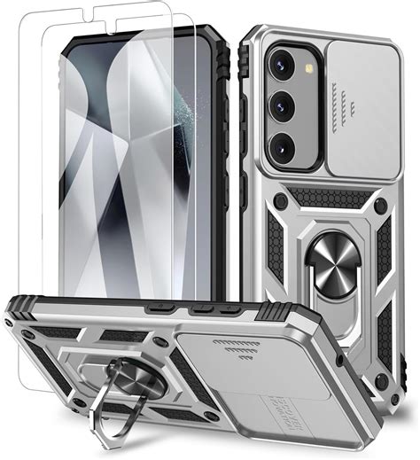 Fewdew Hoesje Voor Samsung S24 S24 Hoesje Met 2 X HD Schermbeschermers