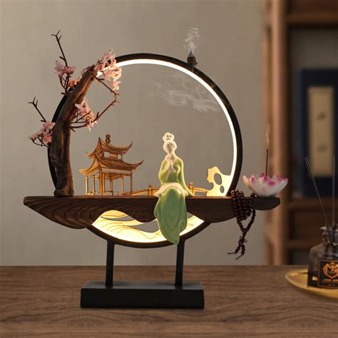 Red Barrel Studio Borivoj Waterfall Ceramic Reflow Incense Holder