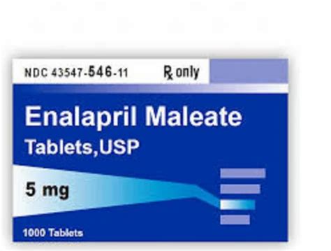 Enalapril Maleate 5 Mg Tablets At Rs 60 Stripe Enalaprilat Tablet In