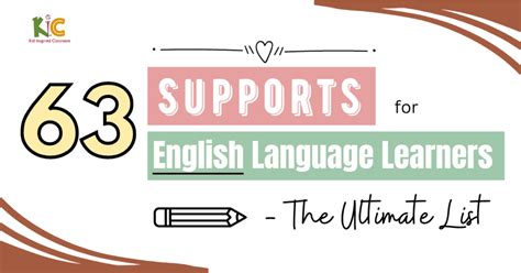 Adaptations For English Language Learners