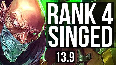 Singed Vs Panth Top Rank 4 Singed 616 900 Games 900k Mastery