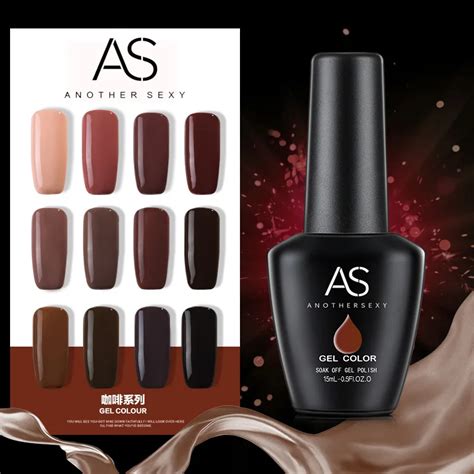 As Another Sexy 12colors 15ml Chocolate Series Nail Gel Polish Soak Off
