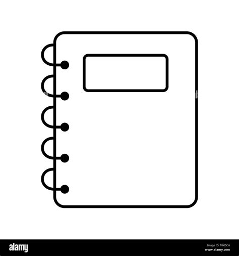 Illustration Notepad Icon Stock Photo Alamy
