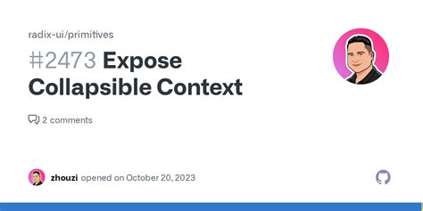 Expose Collapsible Context · Issue 2473 · Radix Uiprimitives · Github