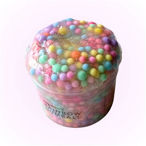 Rainbow Gumball Slime Ruby Moon Slime Co