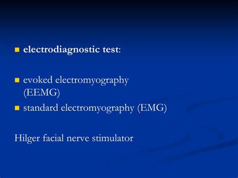 Facial Nerve Paralysis Dr M Erami Ppt