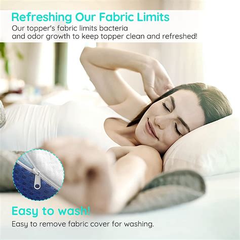Buy Memory Foam Mattress Topper Queen Inch Gel Cooling Foam Mattress Topper With Washable