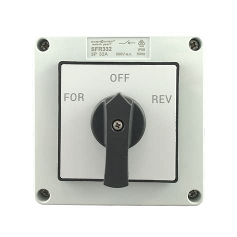 3 Phase Forward Reverse Switch 20A 500V AC Connected Switchgear