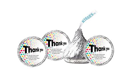 Dynamic Dots Personalised Thank You Hersheys Kisses