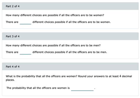 Solved Question 9 Of 16 Choosing Officers A Committee