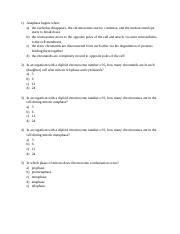 Mitosis And Cell Cycle Quizdocx 1 Anaphase Begins When A The
