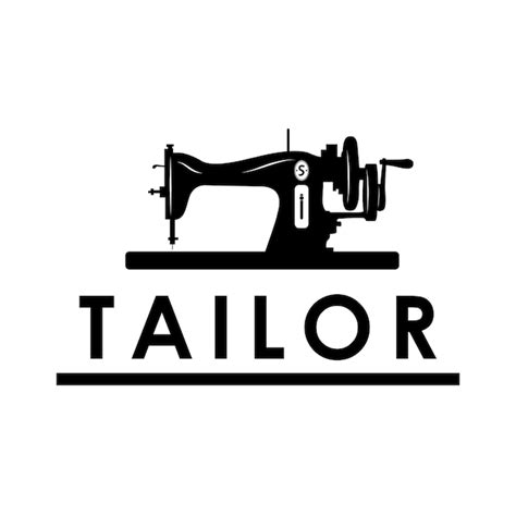 Premium Vector Old Sewing Machine Vintage Tailor Logo Vector
