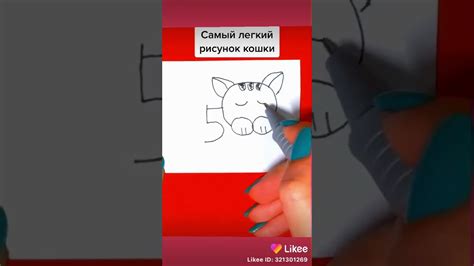 Как нарисовать красивого котика 😍👍 ️ Youtube