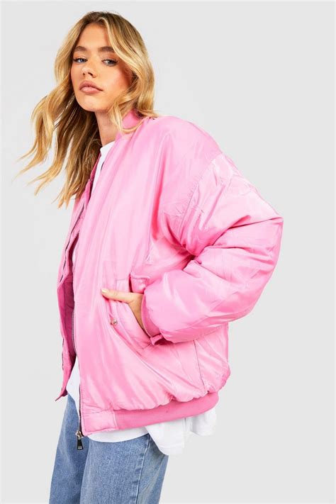 Oversized Bomber Jacket Boohoo Usa