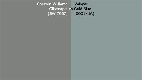 Sherwin Williams Cityscape Sw 7067 Vs Valspar Café Blue 5001 4a