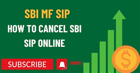 How To Cancel Sbi Mutual Fund Sip Online