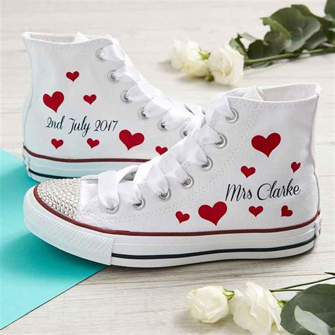 Heart Scatter Custom Wedding Converse Wedding Converse