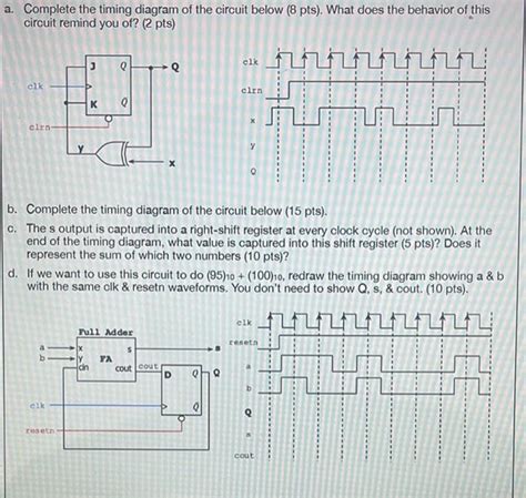 [solved] A Complete The Timing Diagram Of The Circuit Bel
