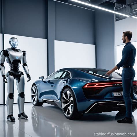 Modern Distribution Center For Vehicles Stable Diffusion Online