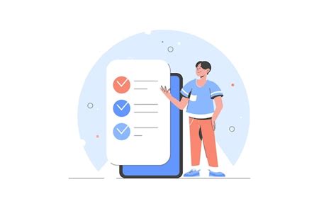Premium Vector Marking Completed Tasks On To Do List Time Management