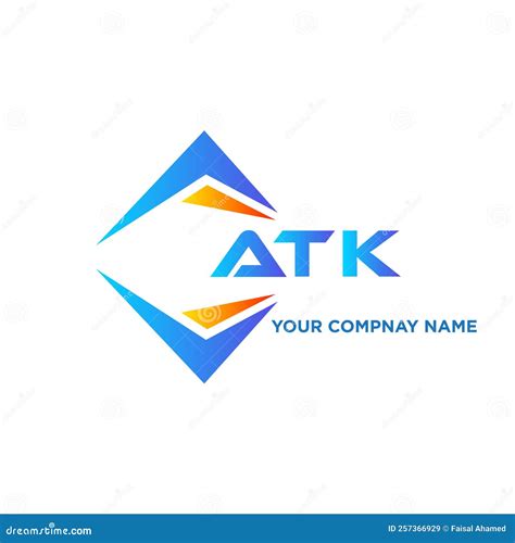 ATK Abstract Technology Logo Design On White Background ATK Creative