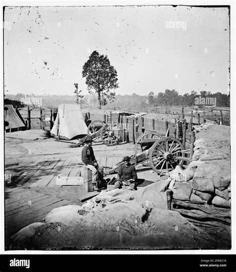 Atlanta Georgia Confederate Fort In Front Of Atlanta Civil War